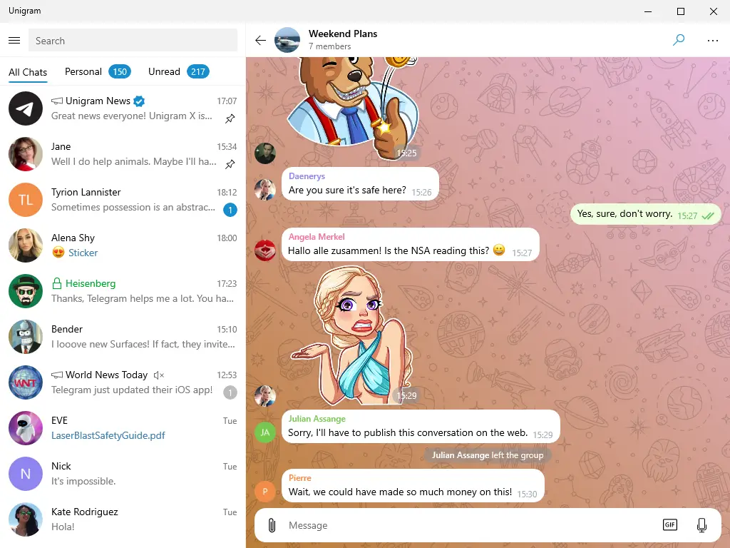 Unigram: Native UWP Telegram app for Windows, Xbox, Surface Hub